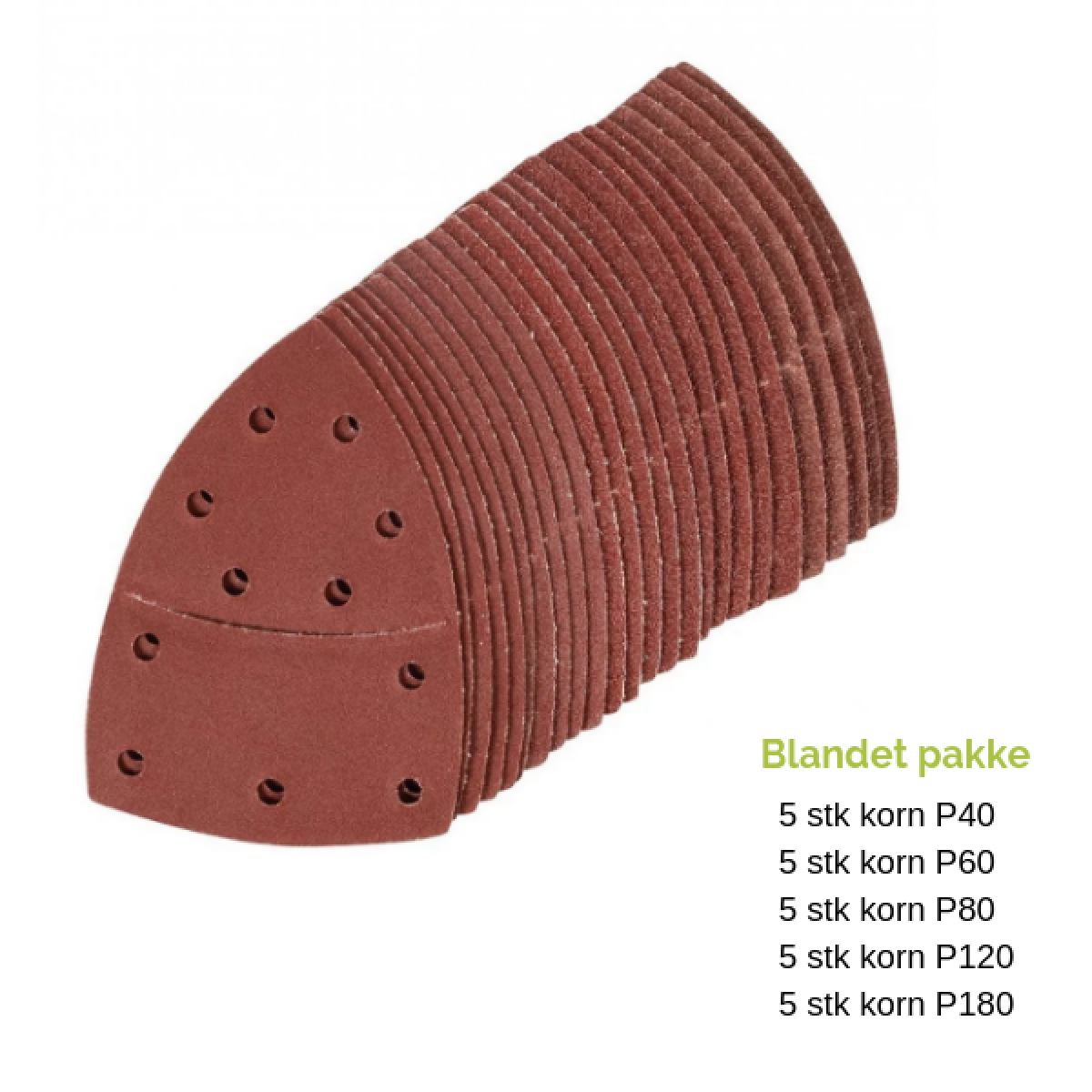 Sandpapper för Bosch Prio Multislipmaskin | Blandat paket 25 st